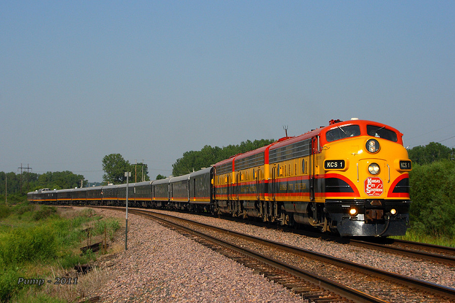 Southbound KCS Special Business Train - The Southern Belle